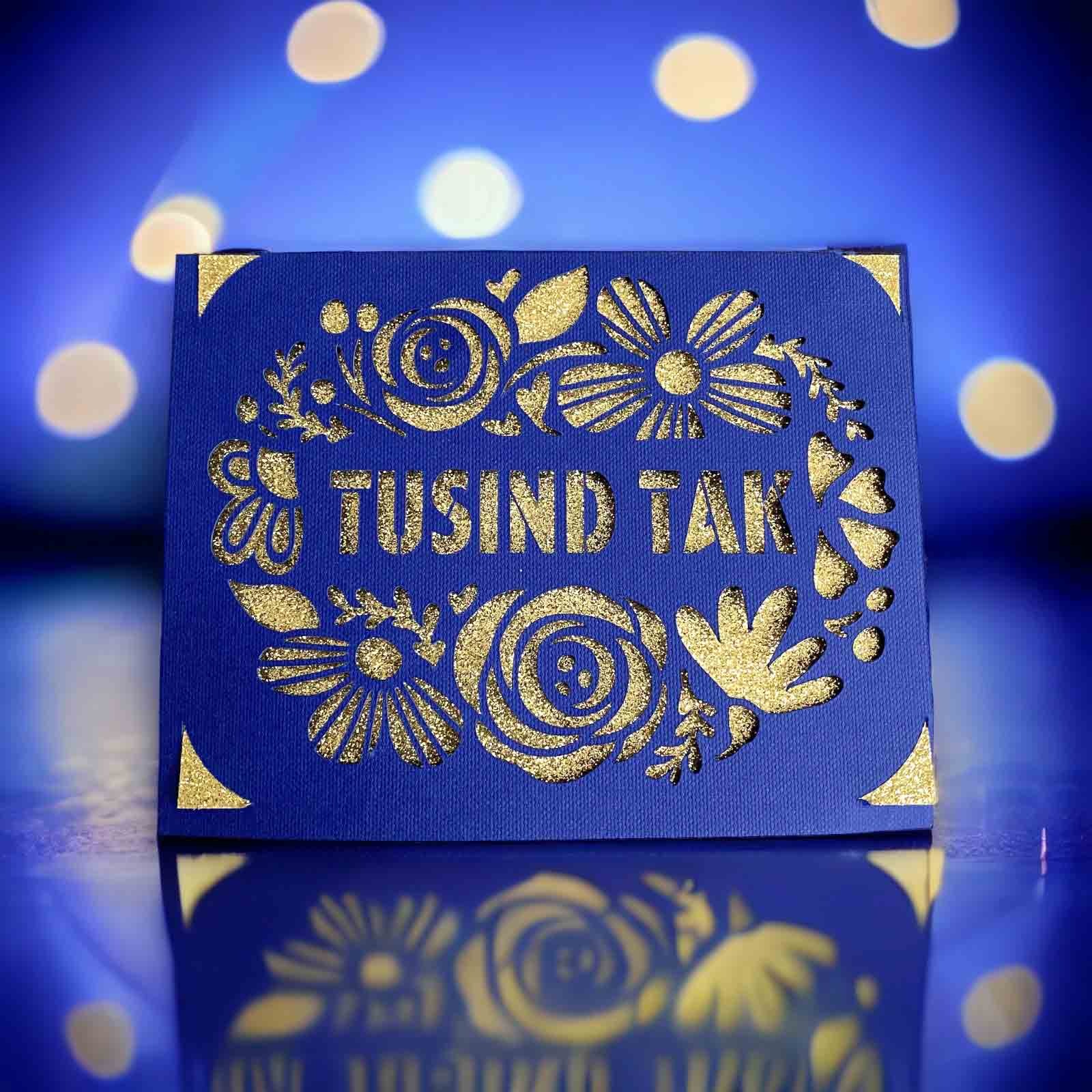 Tusind tak Insert kort - MAKERstudio
